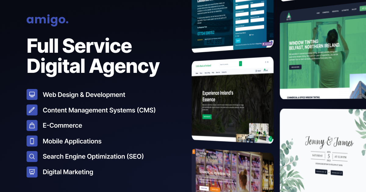 Contact Us: Amigo Studios Web Design Agency Belfast